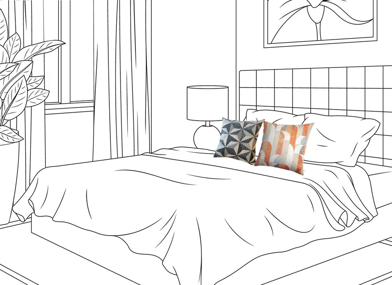 Geometric Patterned Throw Pillows – Cloth and Stitch